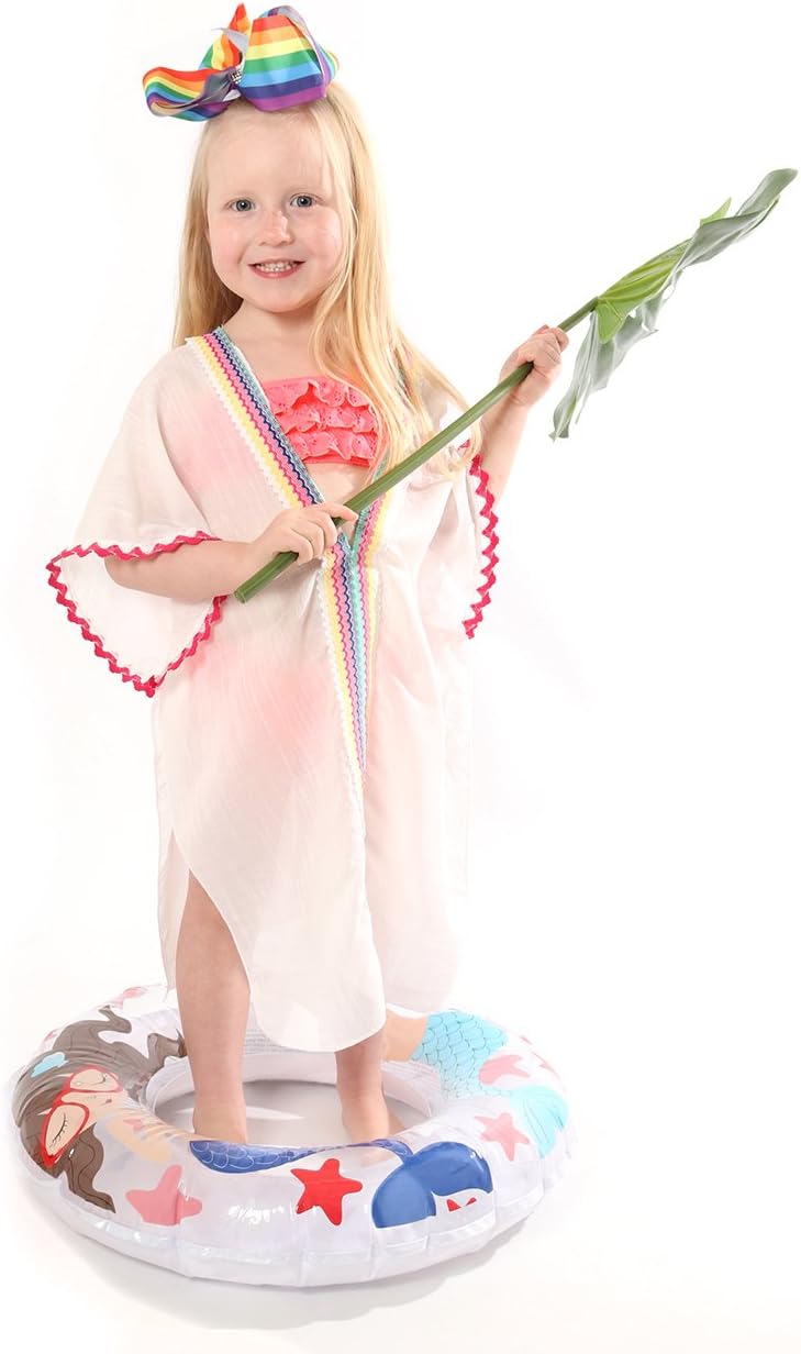 Style Slice Girls Kaftan Beach & Pool Cover Up Pareo Swimwear Bikini ...