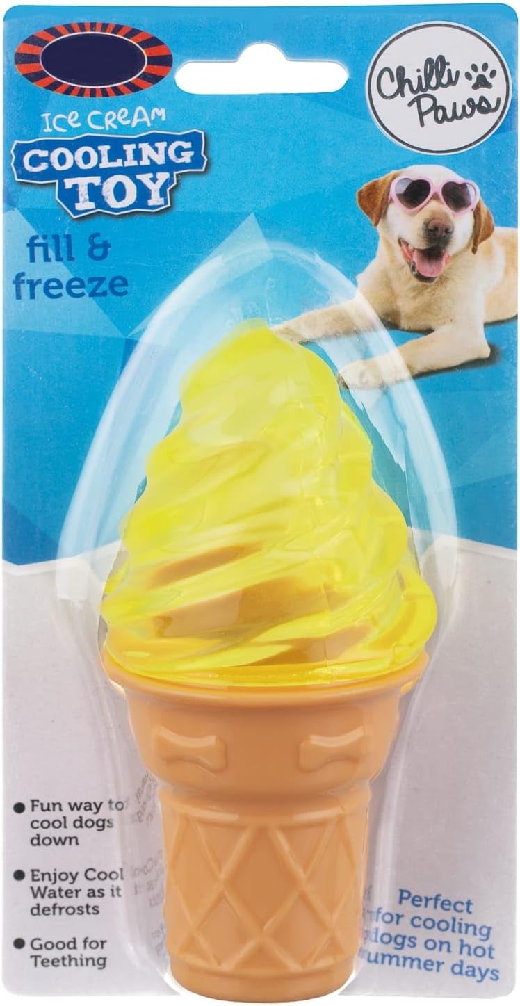 Ice Cream Dog Cooling Toy - Full with Water Frozen Toying for Cool Down ...