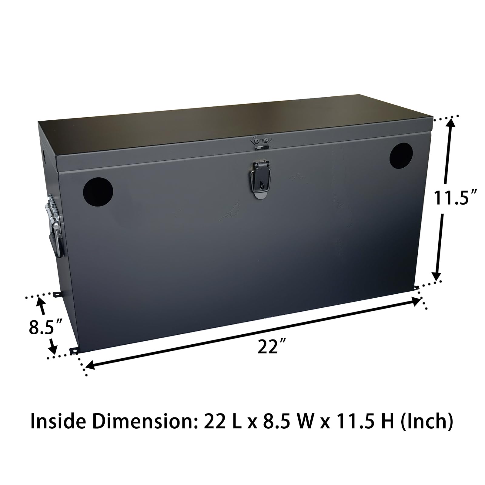 Snapklik.com : Peastorm 12V Car/RV/Marine Battery Box, Steel Battery ...