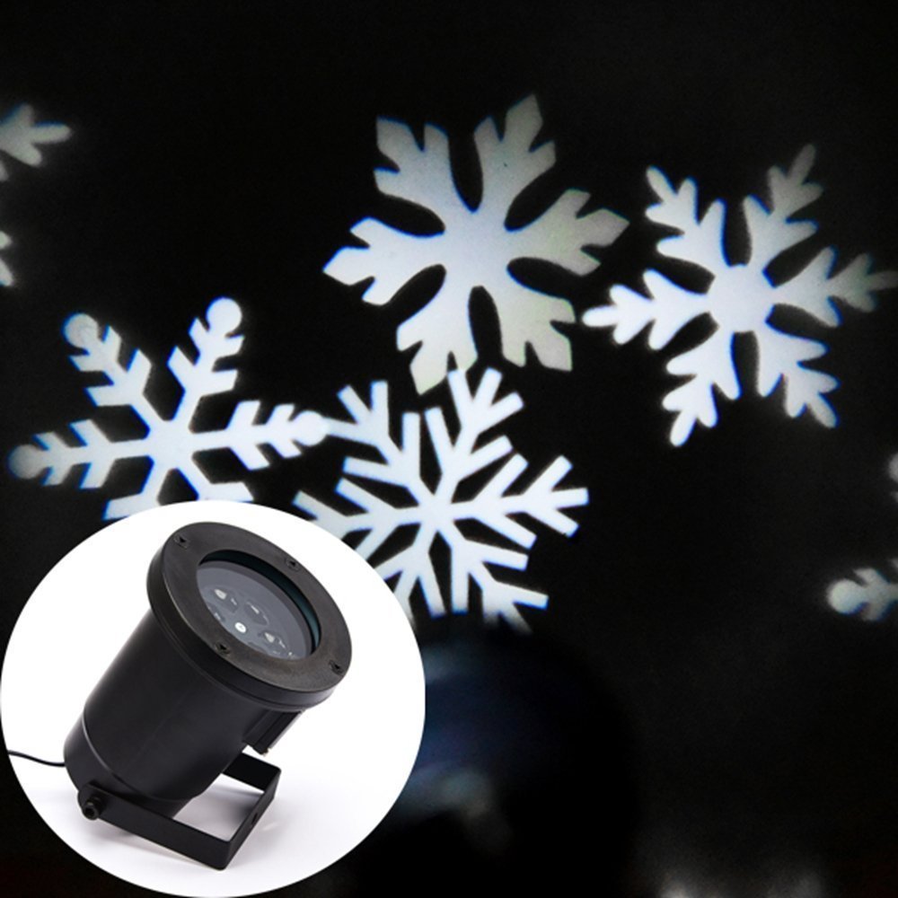 Amazon.com: CM-Light Moving Snowflake Spotlight Indoor/outdoor LED ...