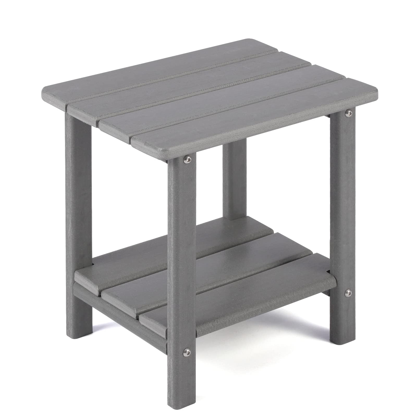 Amazon.com: Apolimi Adirondack Outdoor Side Table, 2-Tier Sturdy Patio ...