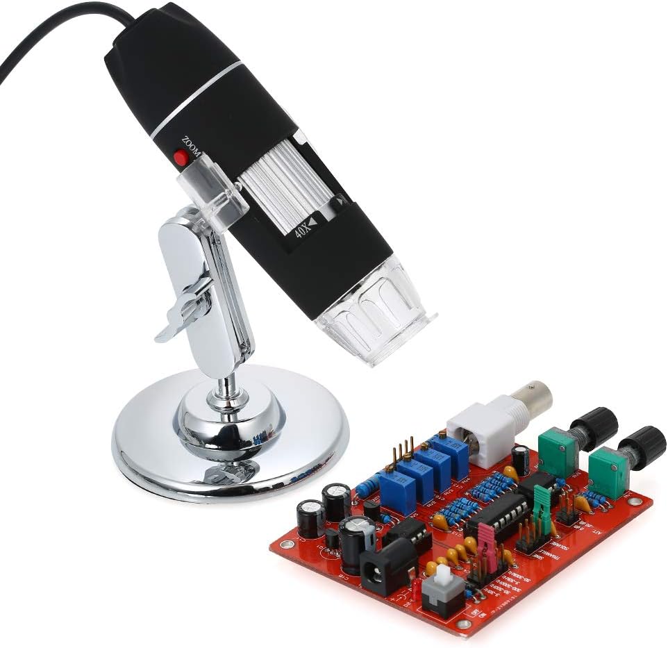 Microware Digital Zoom Microscope Camera Magnifier 0.3MP 8-LED Light ...