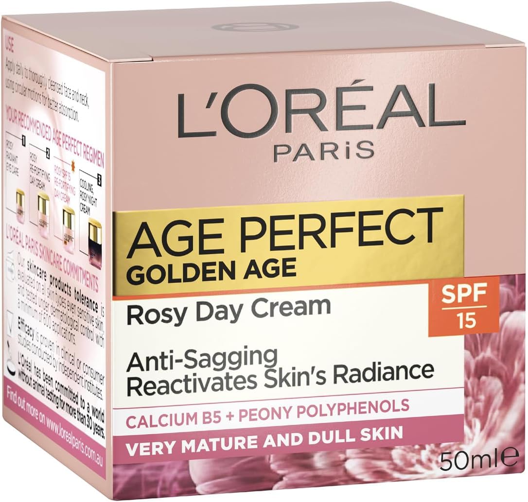L'Oréal Paris Day Cream, With SPF15, Radiant Rosy Skin, For Mature to ...