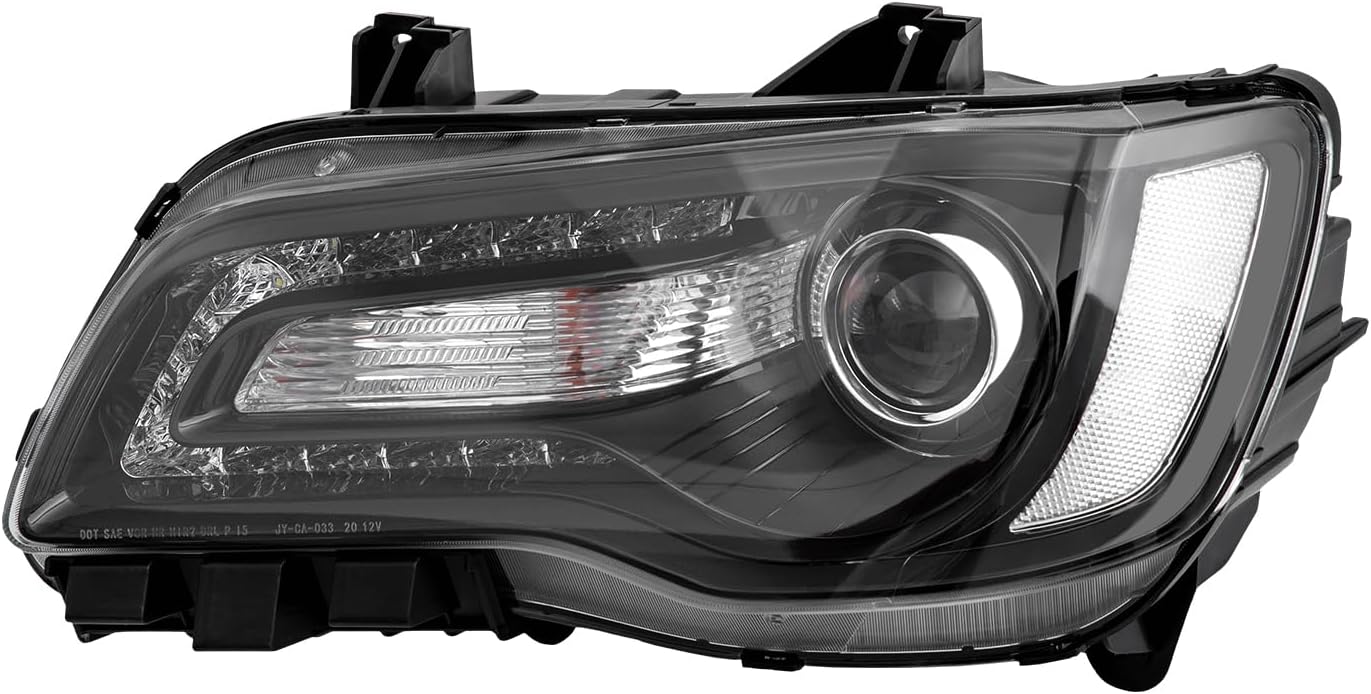 CNCEST Front Left Side Halogen Headlight, Black Housing Clear Lens LH ...