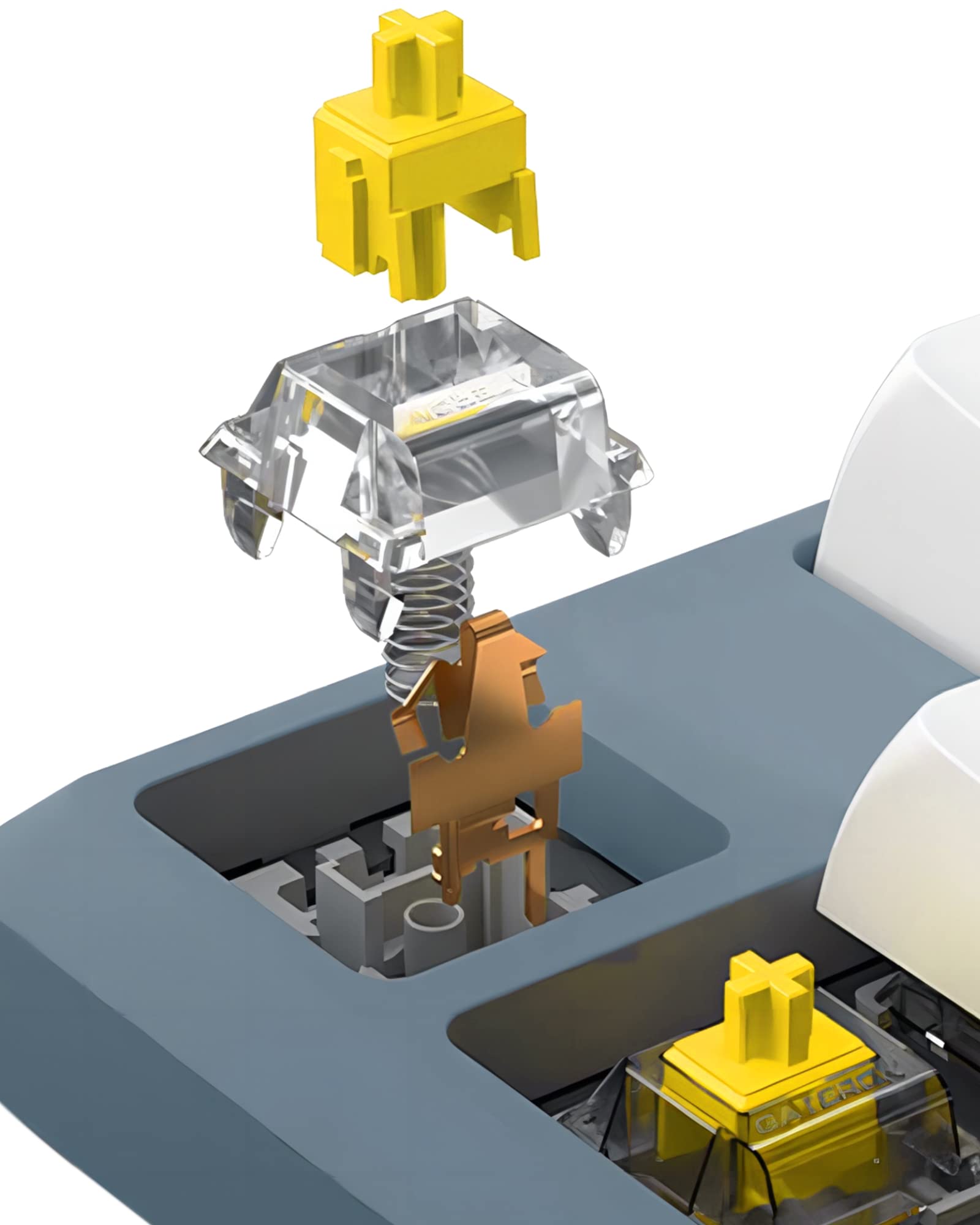 Snapklik.com : Gateron Yellow Switches For Mechanical Keyboard, Linear ...