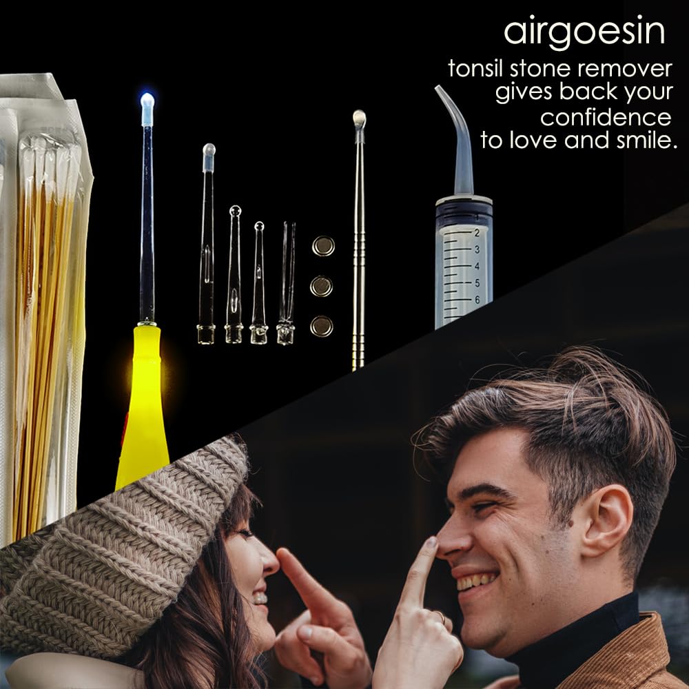 Snapklik.com : Airgoesin Tonsil Stone Remover, Stainless Steel Tonsil ...
