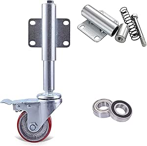 Amazon.co.jp: Spring door wheel, garden fence door, flower garden ...