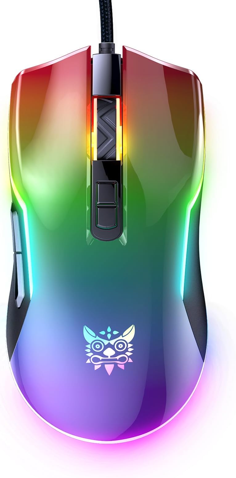Amazon.com: Wired PC Gaming Mouse: High Precision Sensor,RGB Backlit ...