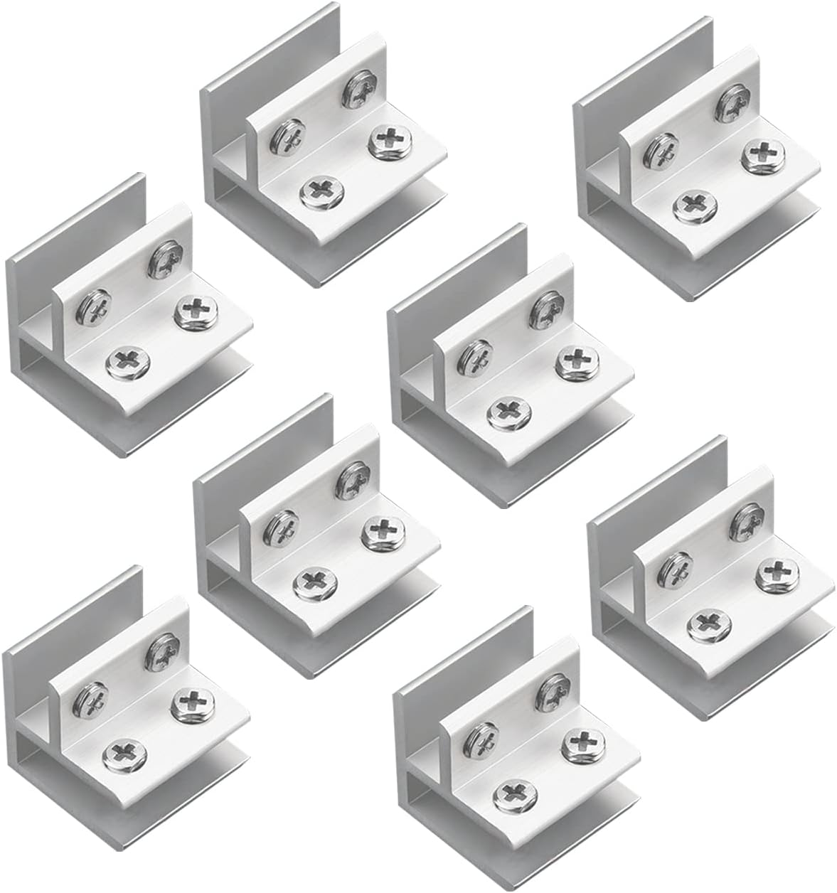 Amazon.com: ZHUOMINGJIA 8Pack Aerometal Glass Clamp, 90 Degrees 9-12mm ...