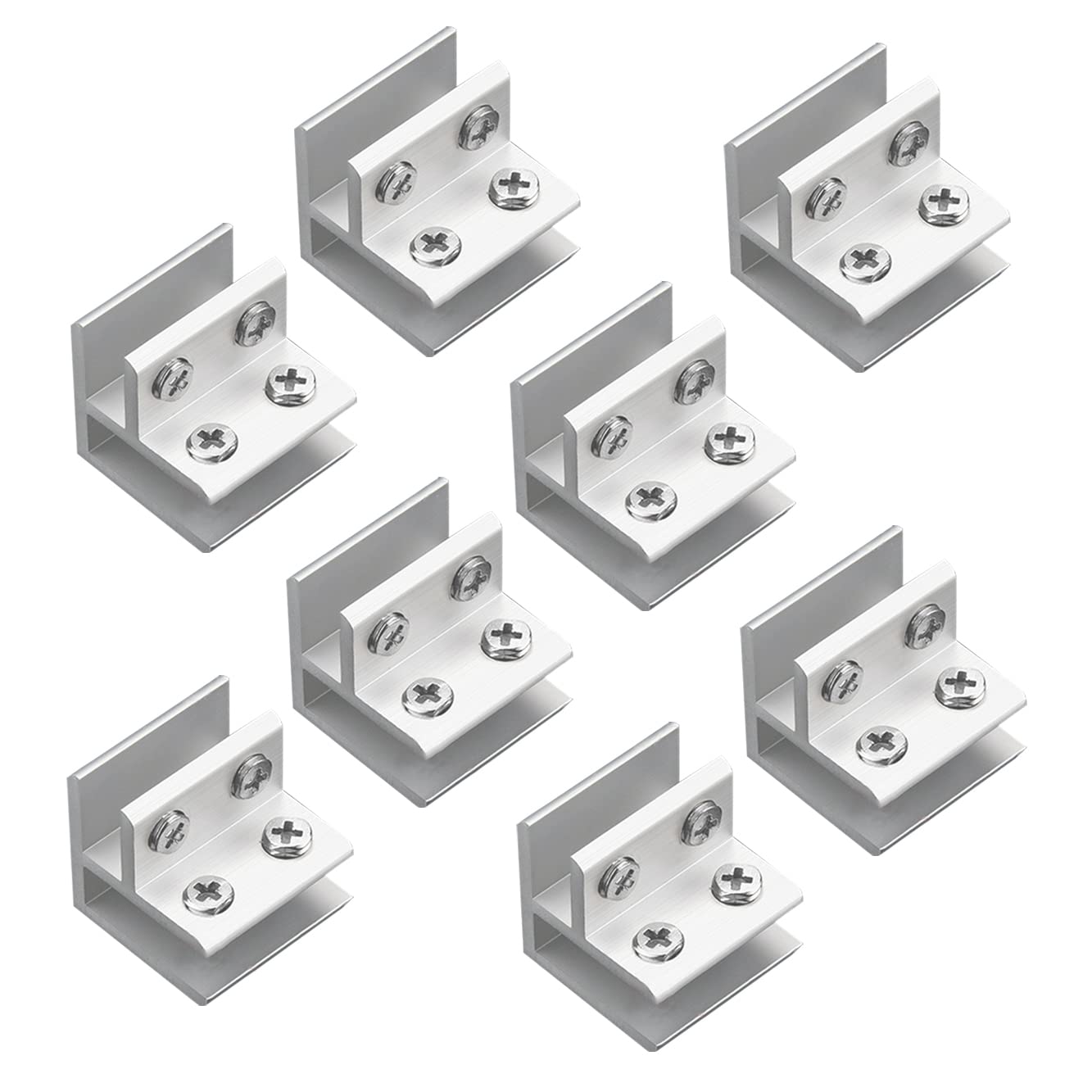 Amazon.com: ZHUOMINGJIA 8Pack Aerometal Glass Clamp, 90 Degrees 9-12mm ...