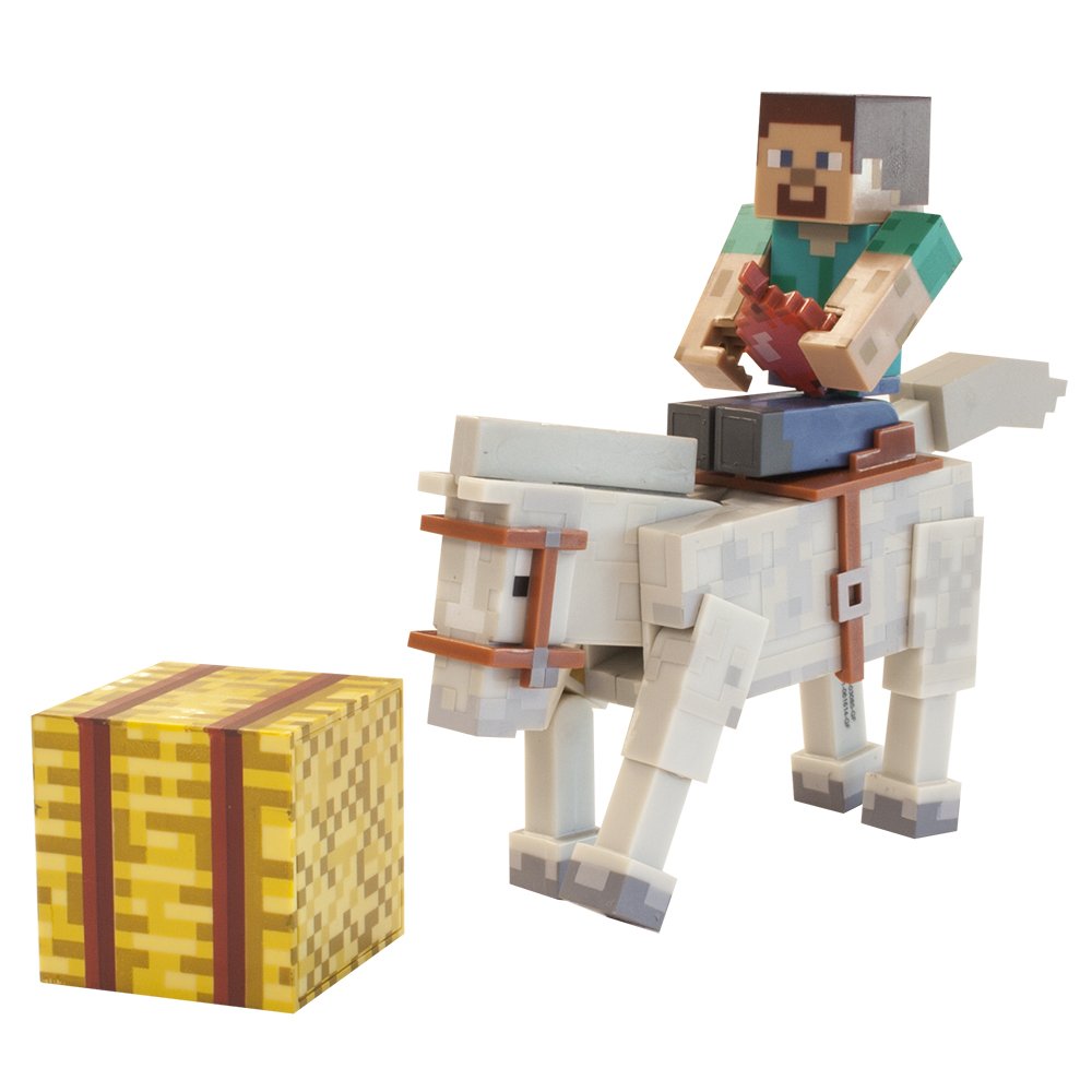 Minecraft Behang Steve Paard