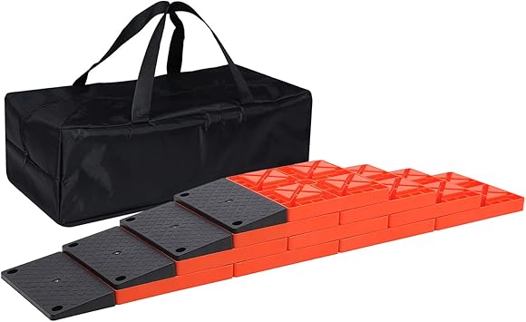 Homeon Wheels Rv Leveling Blocks,Used for Leveling Single Wheels,Heavy ...
