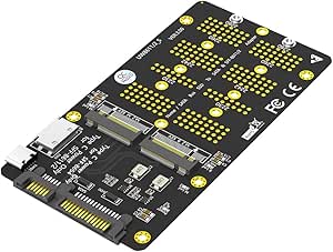 Amazon.com: 2 in 1 Combo M.2(NGFF) NVMe SSD/SATA-Bus SSD to SFF-8611/ ...