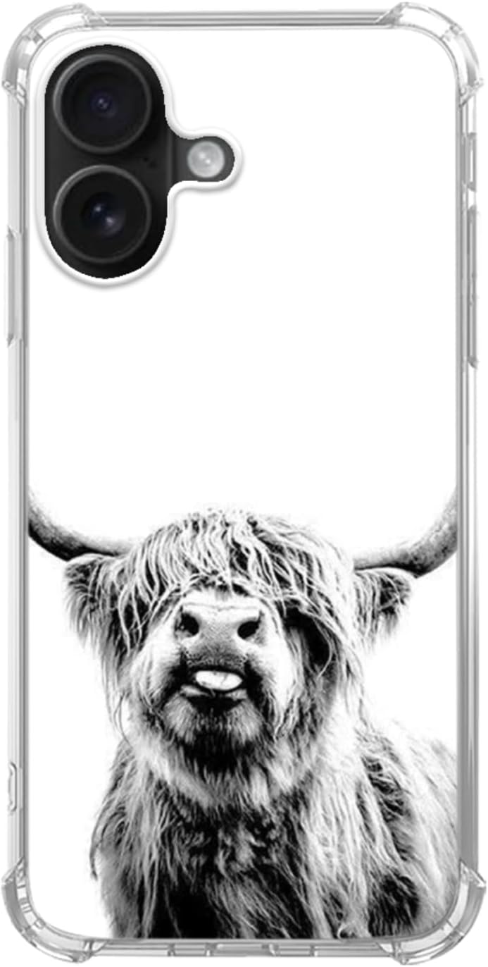 Amazon.com: Pumhey Scottish Highland Cattle Phone Case Compatible with ...