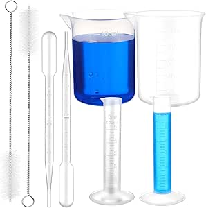 ULTECHNOVO 1 Set Beaker Test Labs Beakers Measuring Test Tube Flask Laboratory Measuring Tools ...