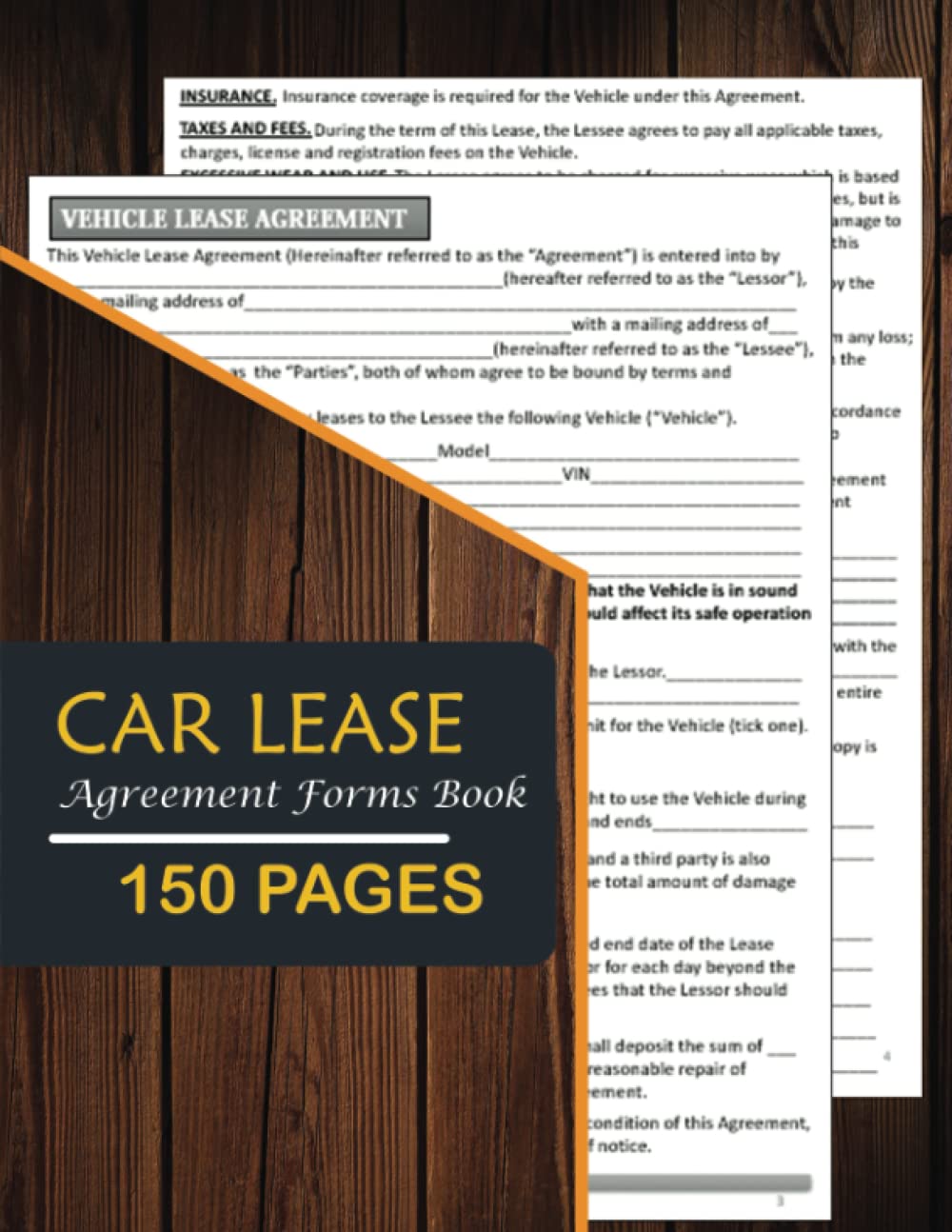 Amazon.com: Car Lease Agreement Forms Book: (75 Forms) Vehicle Rental ...