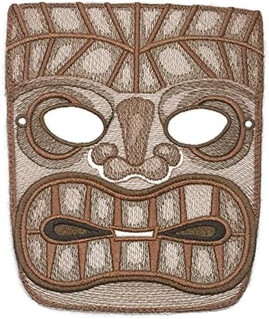 Amazon.com: Amazing Custom Tiki Mask Embroidered Iron On/Sew Patch [5.6 ...