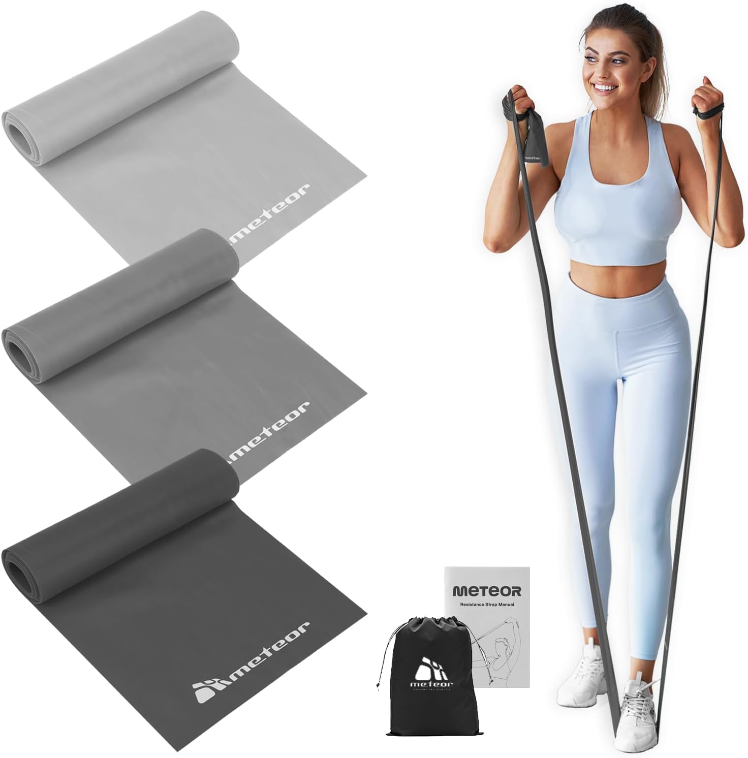 METEOR Resistance Bands, Exercise Bands, Fitness Bands, Resistance ...