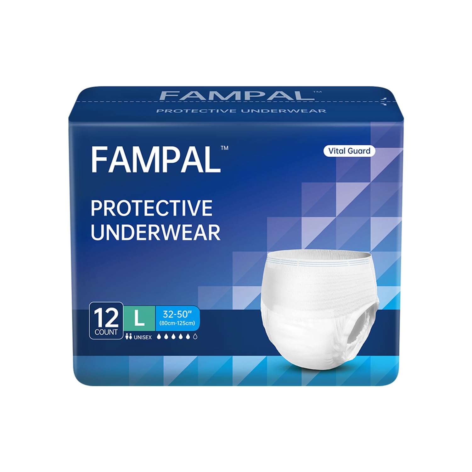Amazon.com: FAMPAL Vital Guard Adult Incontinence Underwear, Maximum ...