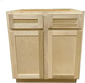 Amazon.com: Unfinished Poplar Base Kitchen Cabinet | 36-Inch Width | 34 ...