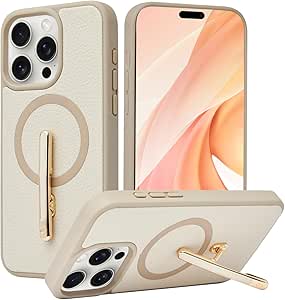 Amazon.com: CUSTYPE for iPhone 13 Pro Max 6.7" Case with Stand, Slim Leather Cover with 2-Way ...