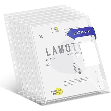 30 Packs Envelope Wallets, A4 Plastic Wallets Binders Folder - Document ...