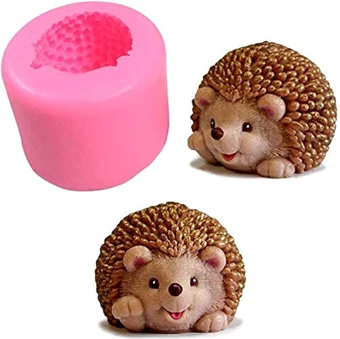 Amazon.com: 3D Hedgehog Soap Mold Craft Art Silicone Soap Mold DIY ...