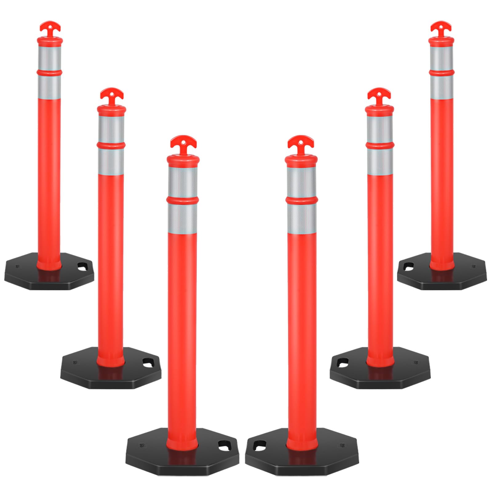 Amazon.com: ERGOMASTER 6 Pack Traffic Cones Delineator Post Cone with ...