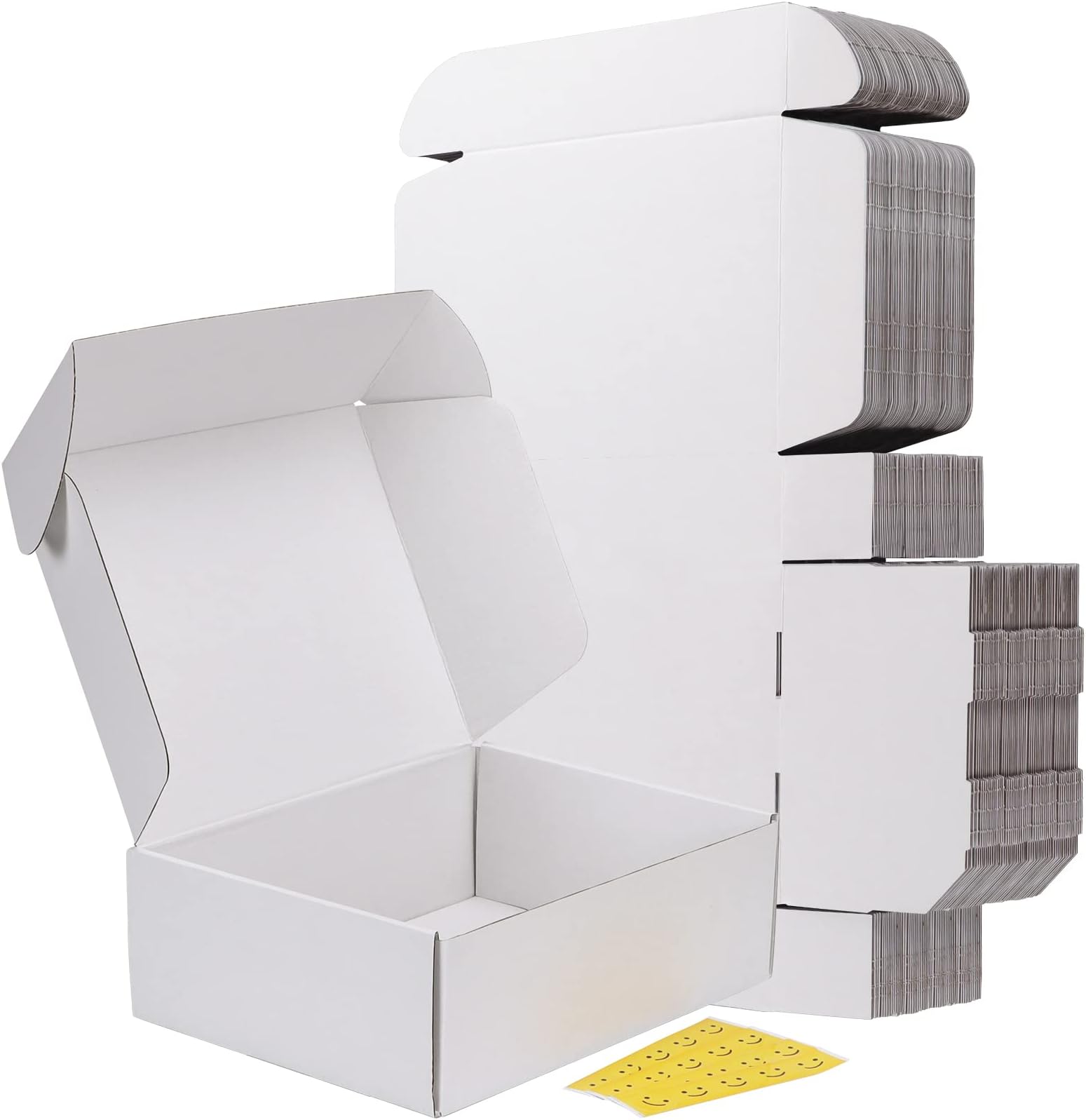Amazon.com : Yidomto 10x7x3 White Small Shipping Boxes - 25 Pack ...