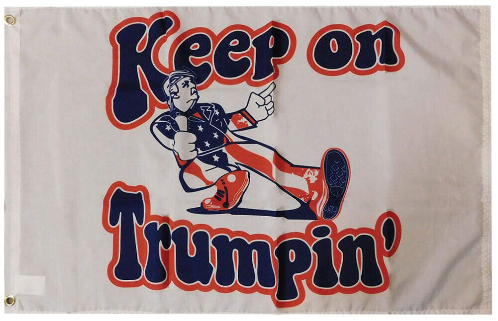 Amazon.com : Keep On Trumpin' White Premium Quality Heavy Duty Fade ...