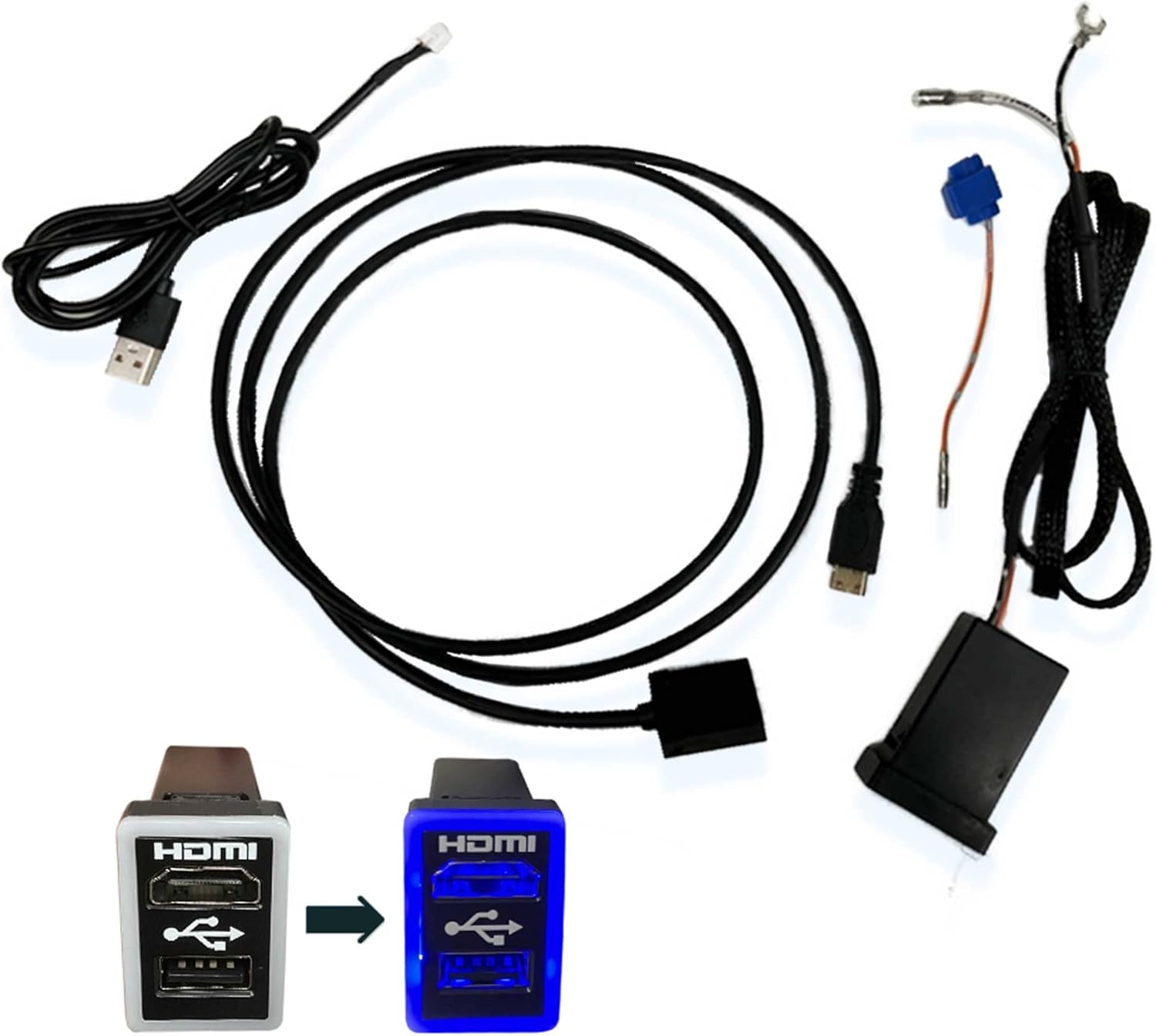 Amazon.co.jp: 【Tr3107】 アルパイン ナビ HDMI USB 変換 ケーブル トヨタ KCU-Y620HU 互換性 2020年以降 カーナビ NXシリーズ ビルトイン 接続 ...