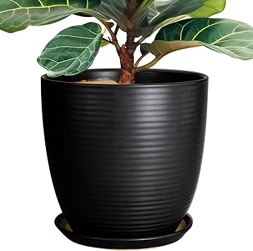 Amazon.com : EPFamily 12 Inch Pots for Plants - Ceramic Planter Pot ...