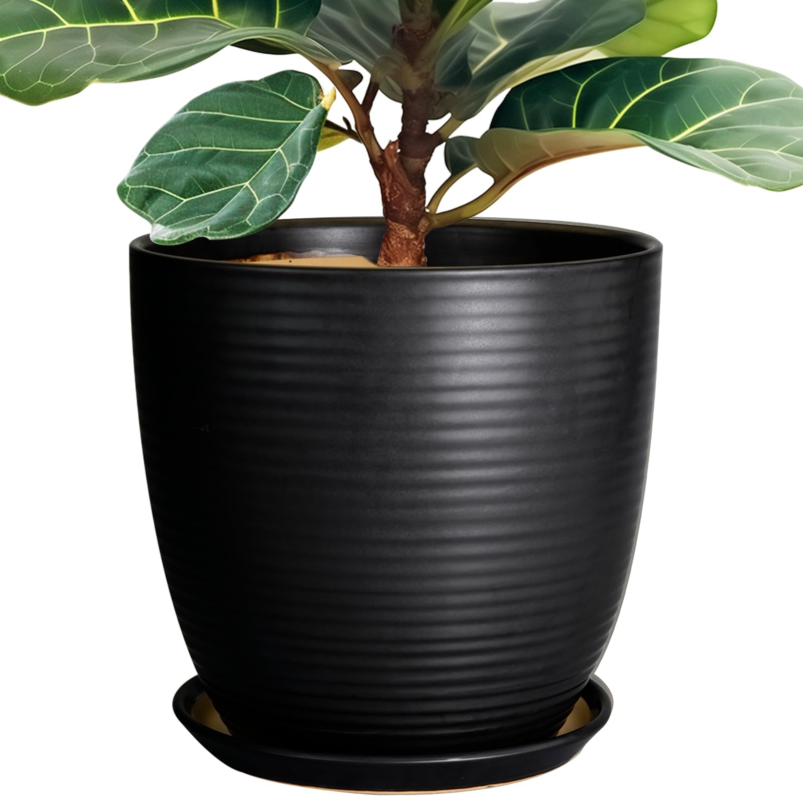 Amazon.com : EPFamily 12 Inch Pots for Plants - Ceramic Planter Pot ...