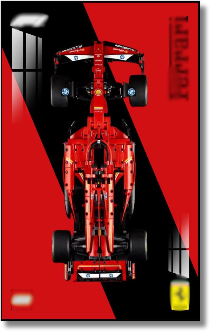 Amazon.com: Display Wallboard for Lego Technic Ferrari SF-24 F1 42207 ...