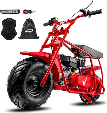 Amazon.com: FRP Mini Dirt Bike GMB100, 99 CC Gas Powered Mini Bike 4 ...
