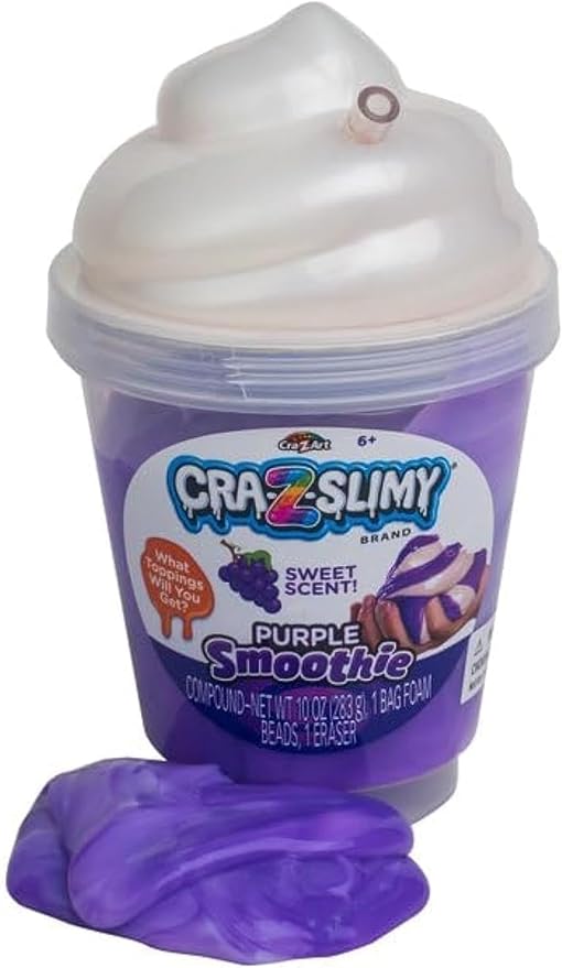 Amazon.com: Cra-Z-Art CRA-Z-Slimy Purple Grape Smoothie Slime Cup ...