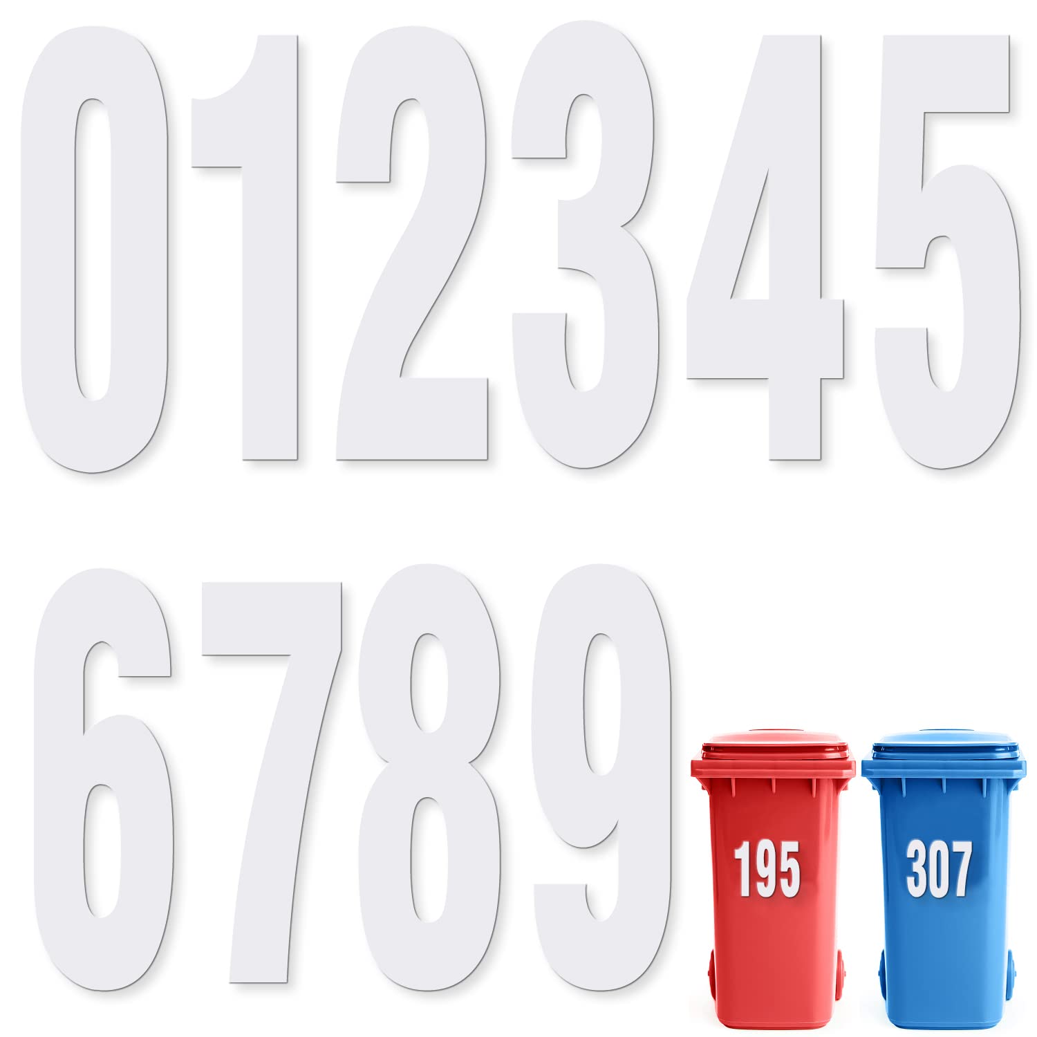 Wheelie Bin Numbers For Bins 10 Pack Wheelie Bin Stickers | Desertcart OMAN