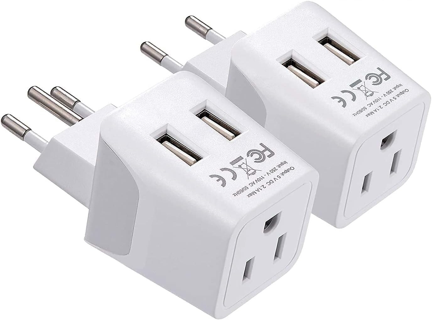 Amazon.com: OREI USA to Switzerland Plug Adapter - Type J Adapter ...