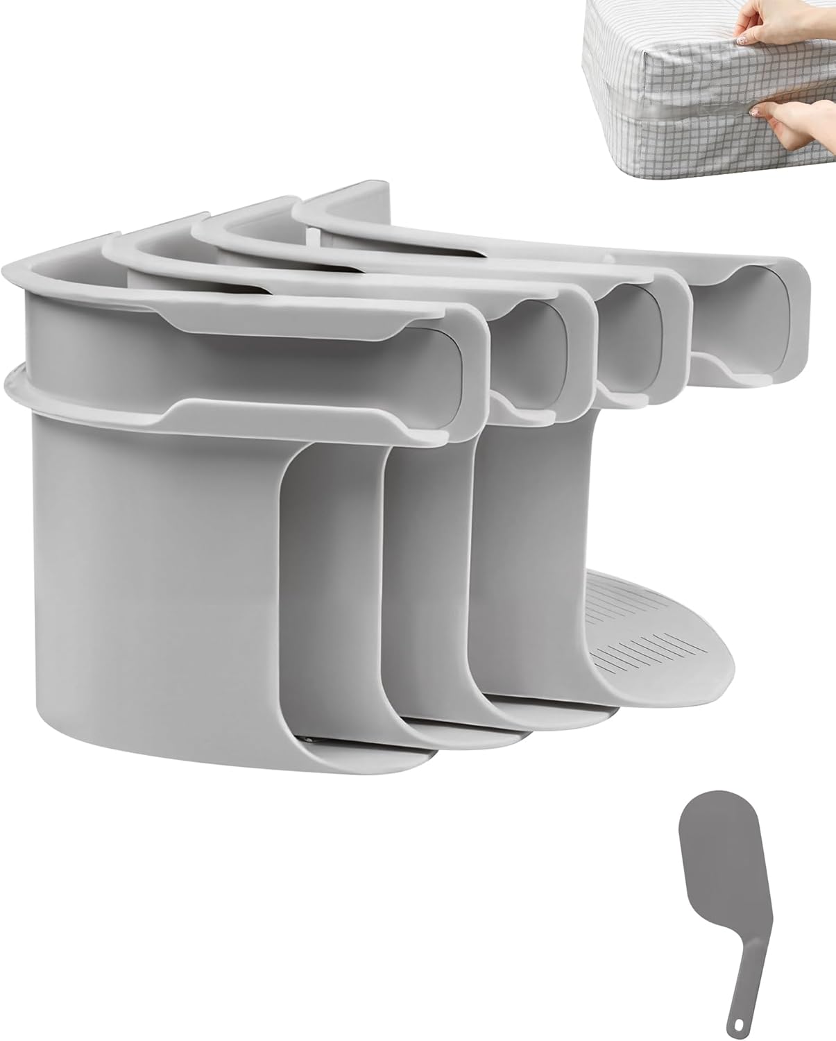 USOR Lock Sheet Holders Set, 4 Pack Bed Sheet Holders for Corners ...