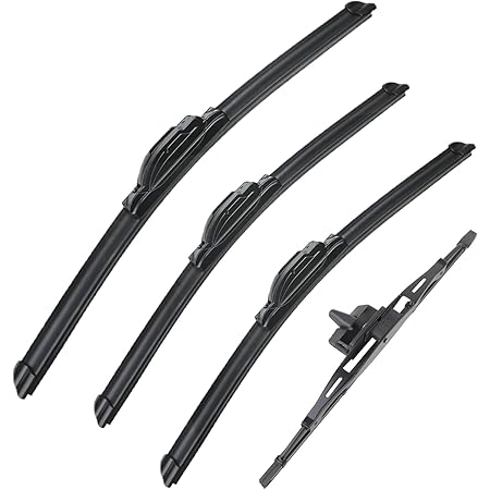 Amazon.com: AUTOBOO 16"+14"+14" Windshield Wipers with 10" Rear Wiper ...