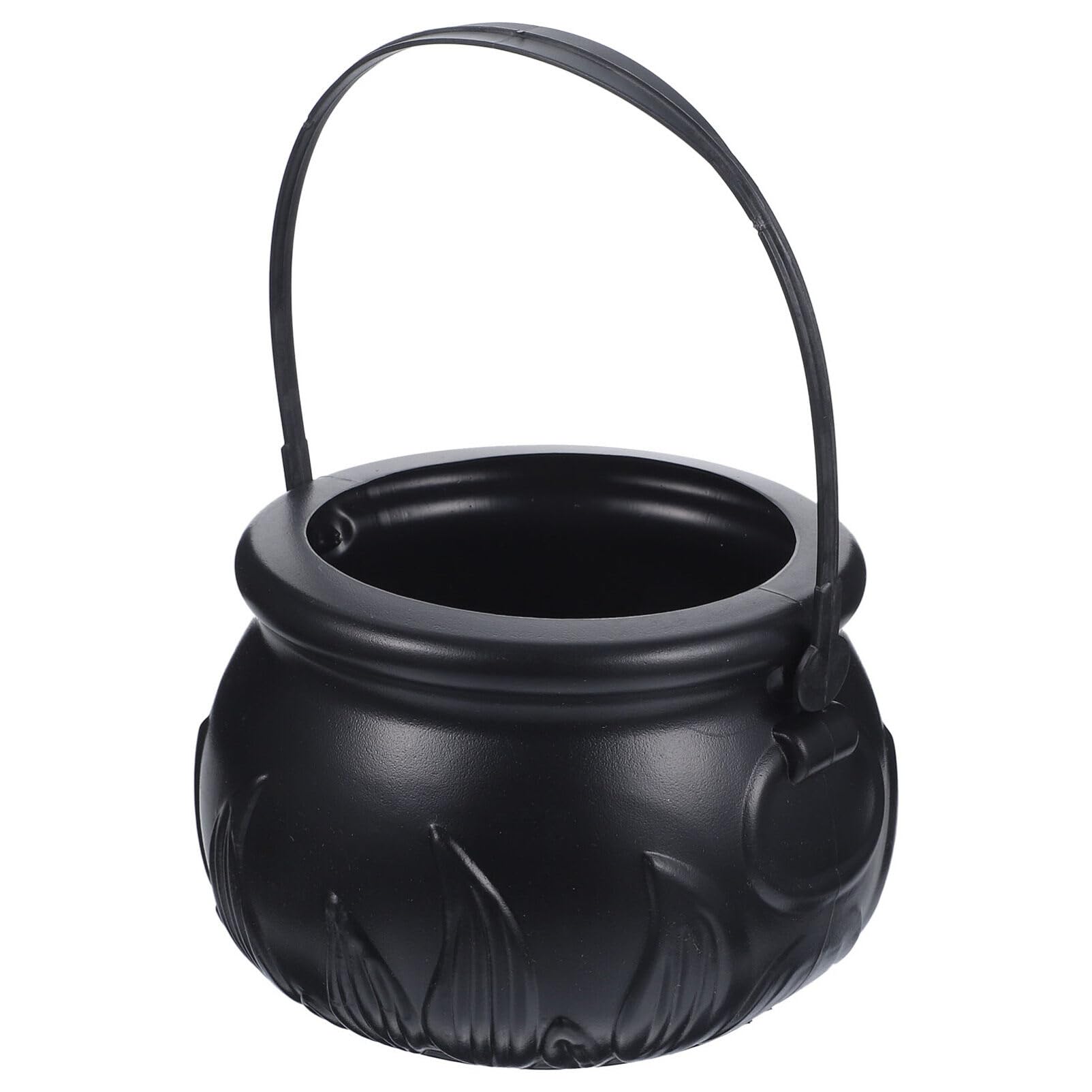 Amazon.com | SEWACC Halloween Cauldron Plastic Cauldron Black Candy ...