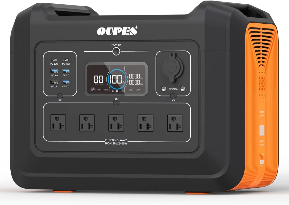 Amazon.com: VDL 2400W Portable Power Station - 2048Wh LiFePO4 Battery ...