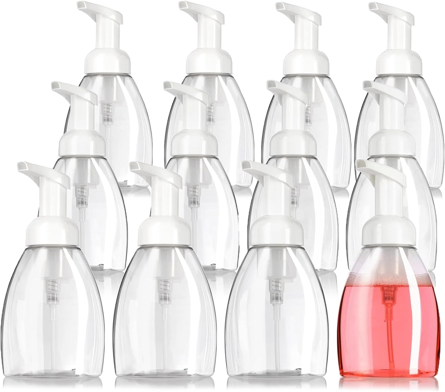 12Pack Foaming Soap Dispenser Pump Bottles, 8oz BPA Free Empty ...