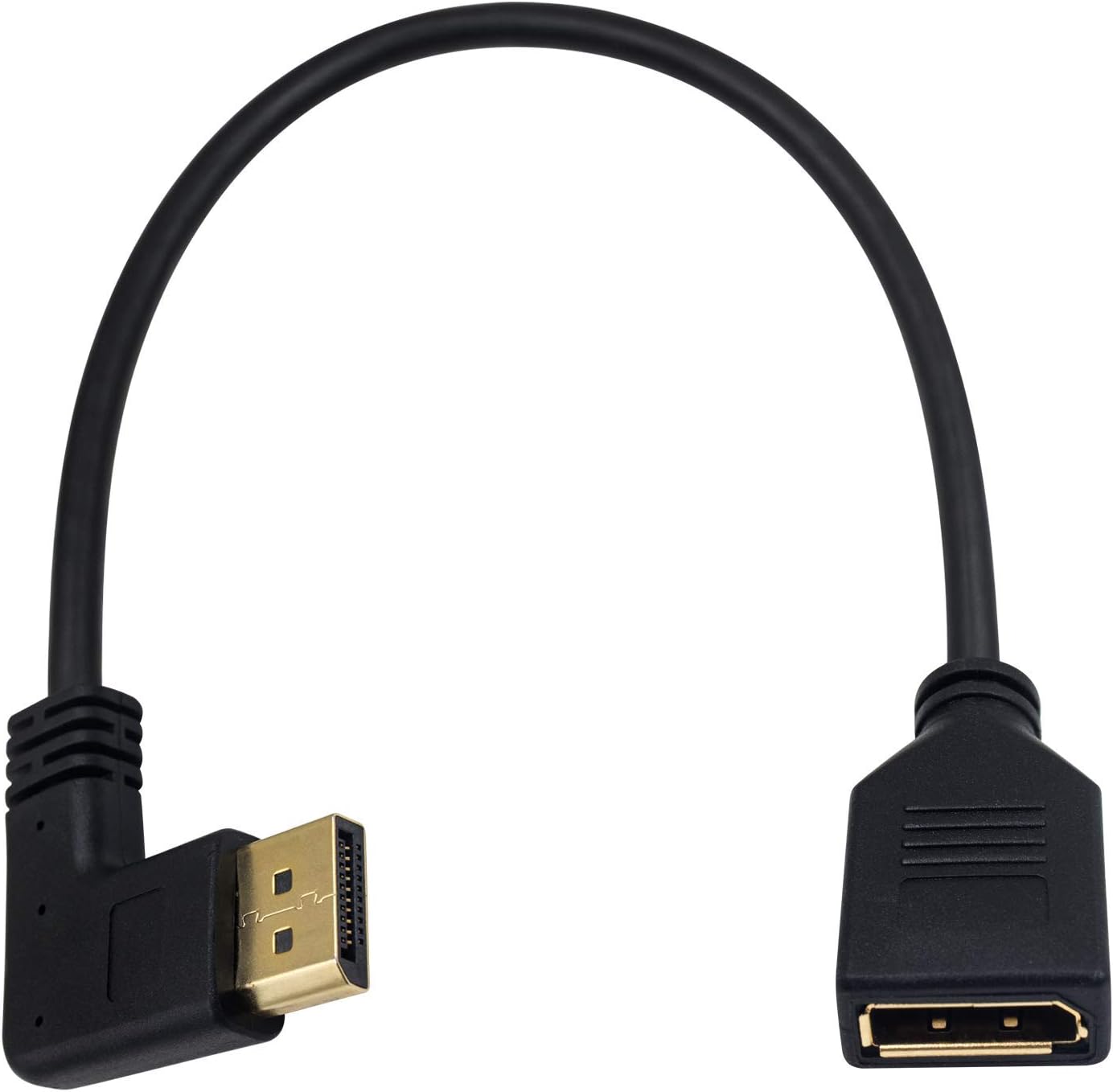 Exuun Displayport to Displayport Cable, 90 Degree Displayport Male to ...