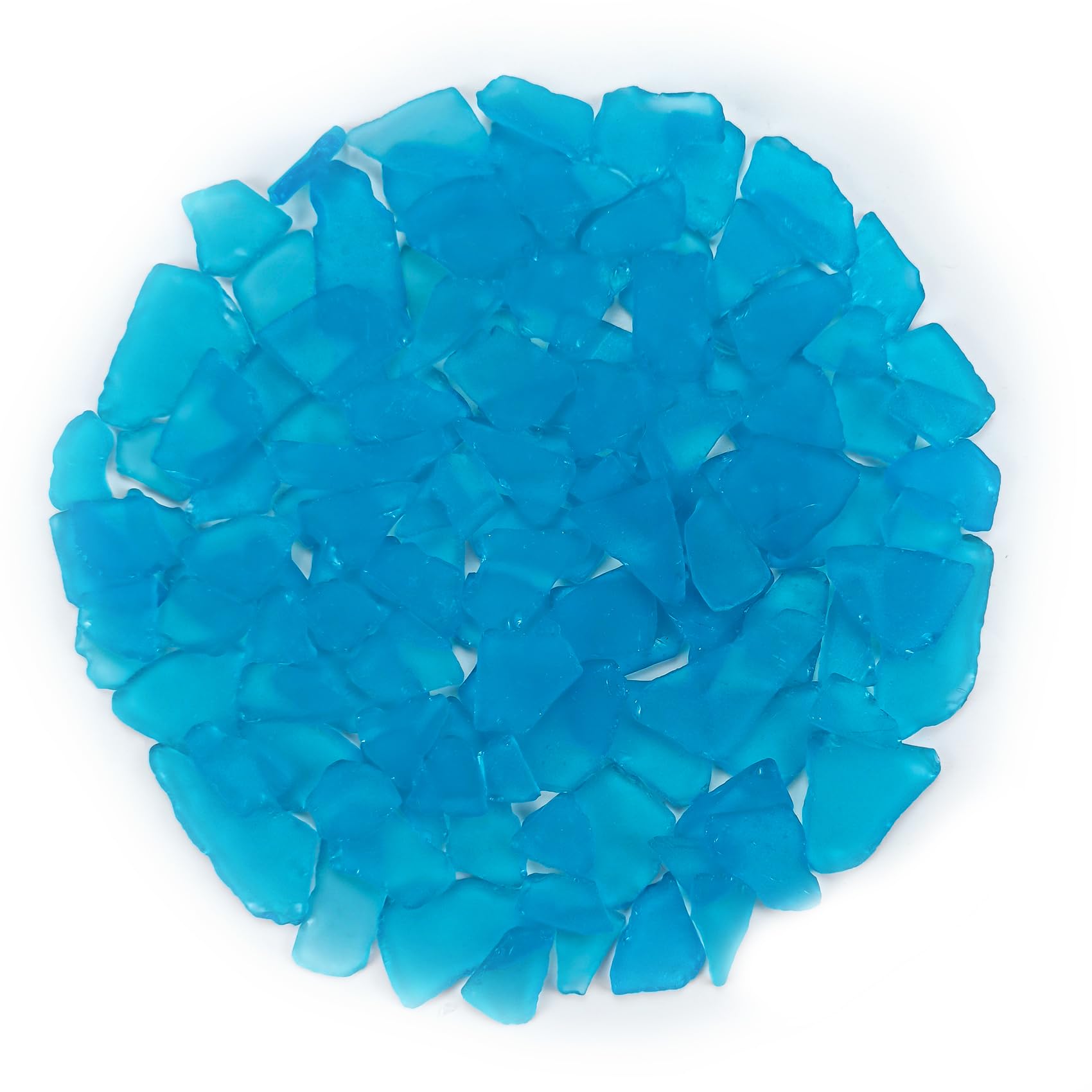 Amazon.com: Keedolla 15 Oz Beach Sea Glass Crafts Flat Frosted Sea ...