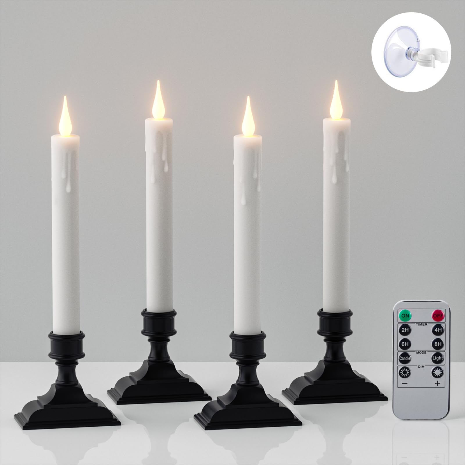 Amazon.com: DRomance Battery Operated Flameless Window Candles with ...