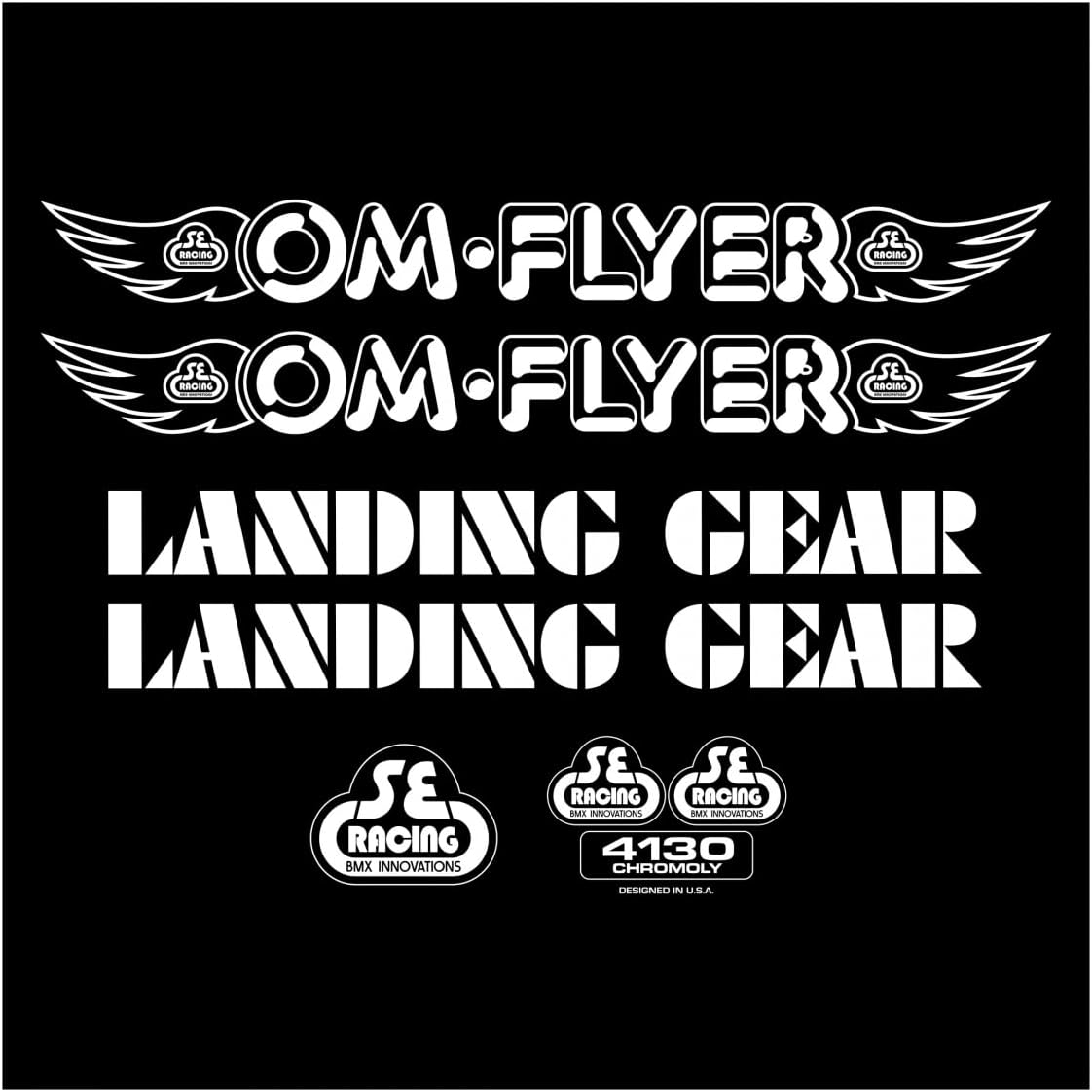 Amazon.com: SE Bikes DECALS SET OM FLYER WH : Automotive