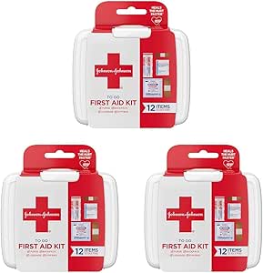 Amazon.com: Johnson & Johnson First Aid to Go Kit (Set of 12 Piece ...