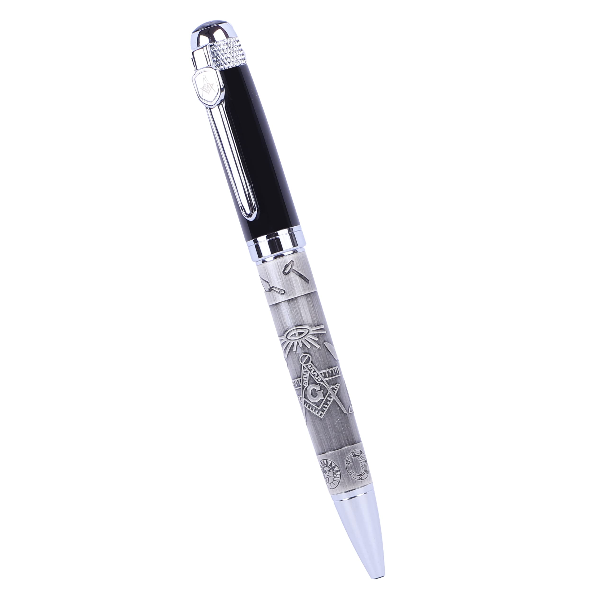 Amazon.com : Masonic Ballpoint Pen with Engraved Masonic Symbols ...