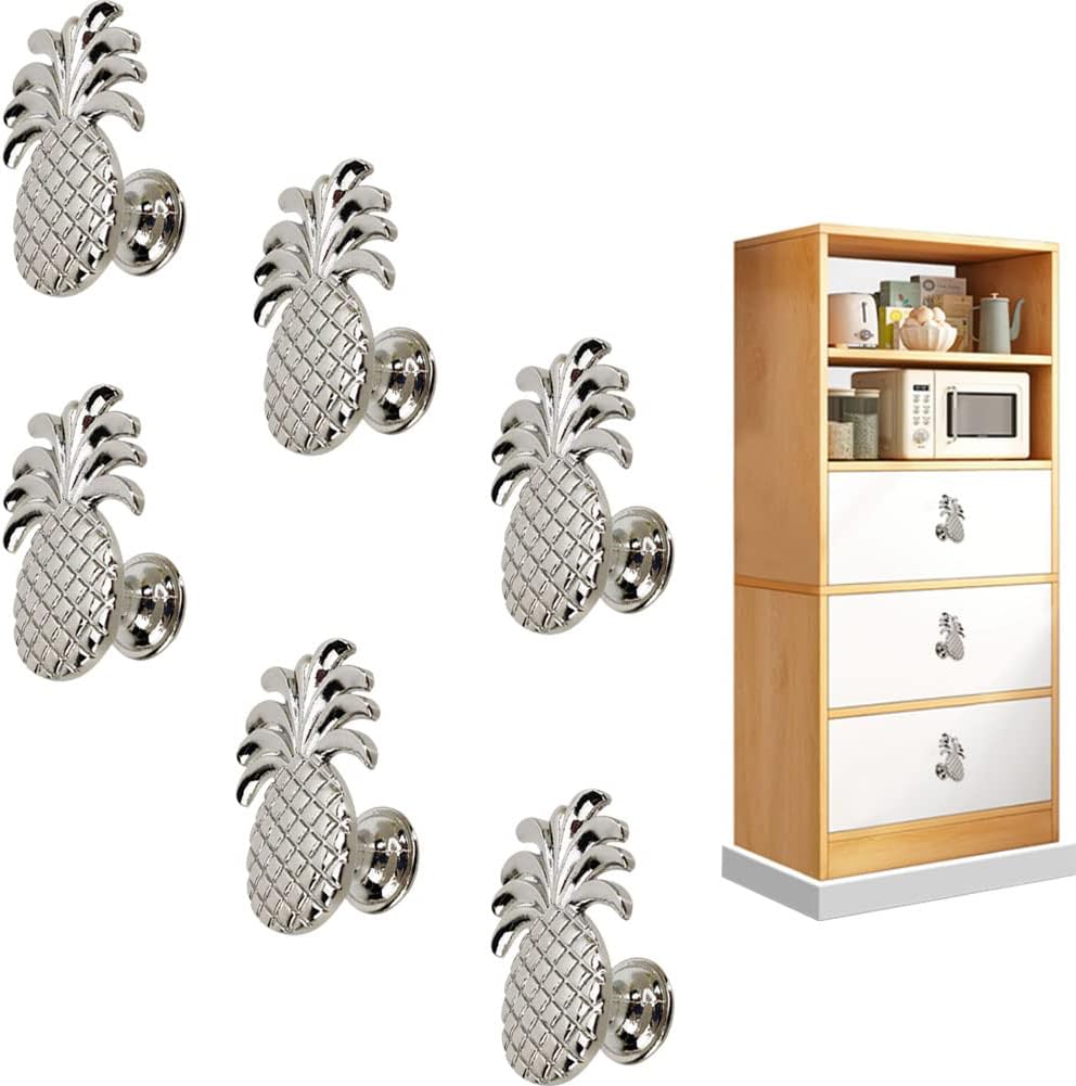 Geesatis Pineapple Drawer Knobs Vintage Pull Knobs Furniture Decor ...